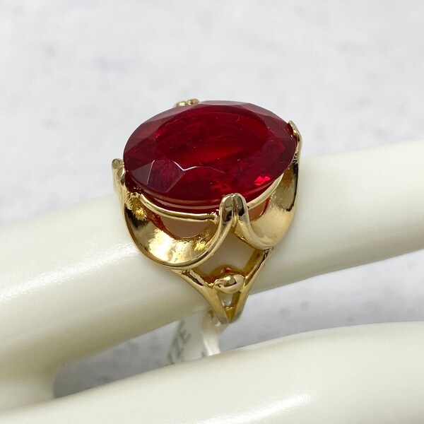 Red Gold Ring - Etsy