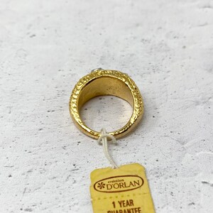 Vintage 1970s NOS D'ORLAN Astrological Zodiac Leo Lion Ring New Old Stock - Etsy