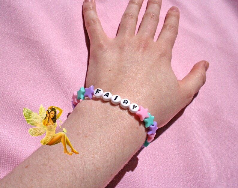 FAIRY Bracelet // Pastel Goth Kawaii Cute Cyber Punk | Etsy