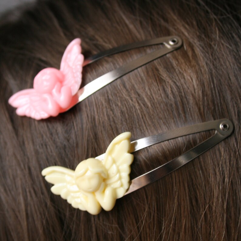 ANGEL Hair Clip // Cute Kawaii Aesthetic - Etsy