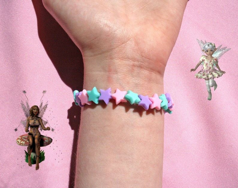 FAIRY Bracelet // Pastel Goth Kawaii Cute Cyber Punk | Etsy