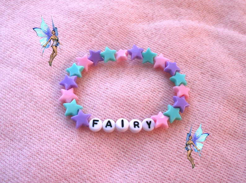 FAIRY Bracelet // Pastel Goth Kawaii Cute Cyber Punk | Etsy