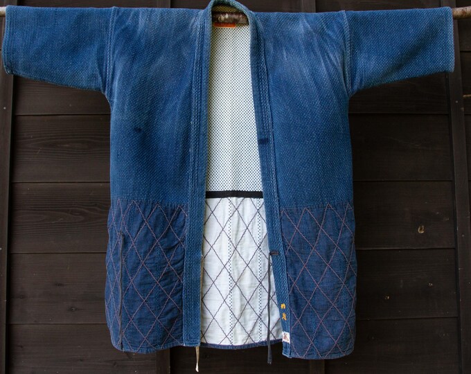Kendogi Indigo Hanten,kendo Uniform,aizome Jacket, Judogi, Japanese ...