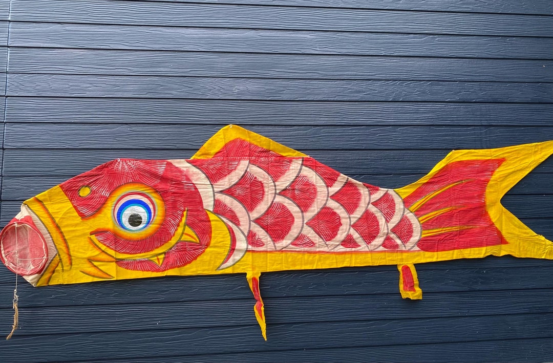 Koinobori Cotton, Japanese Koi Fish Flag, Children's Day Flag, Windsock ...