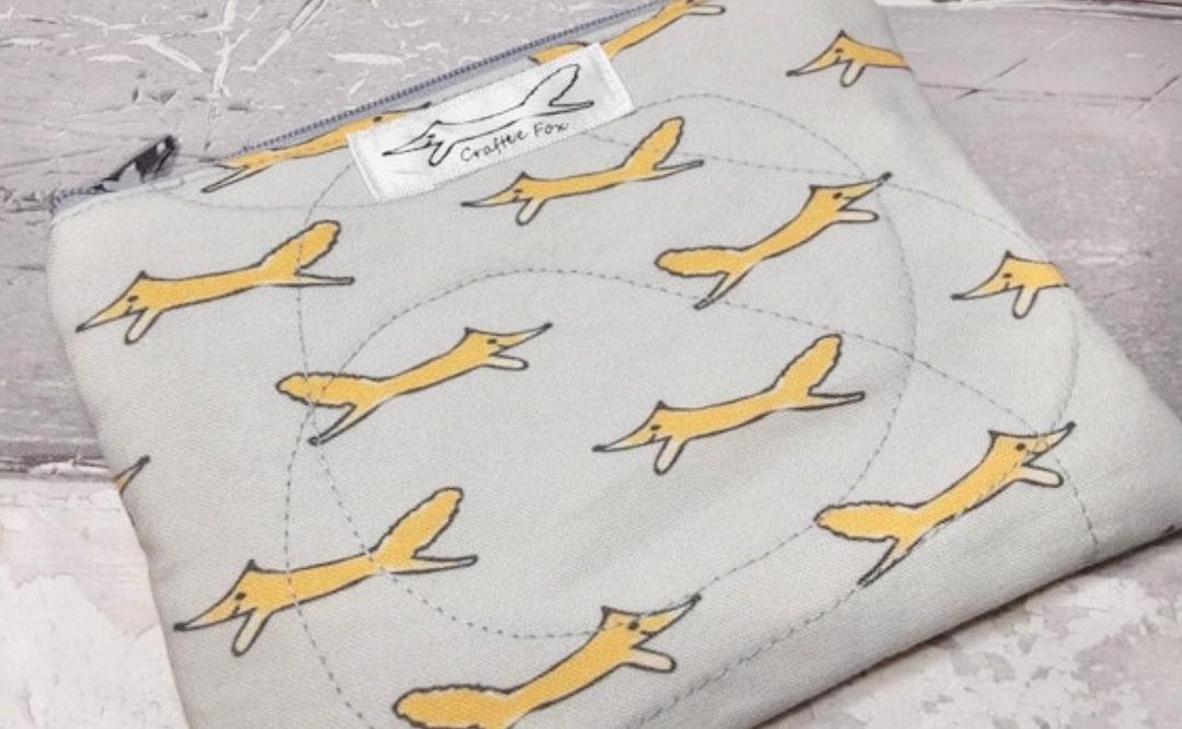 Zip Purse Fox Pouch Coin Zip Purse Padded Pouch Fox Gifts - Etsy