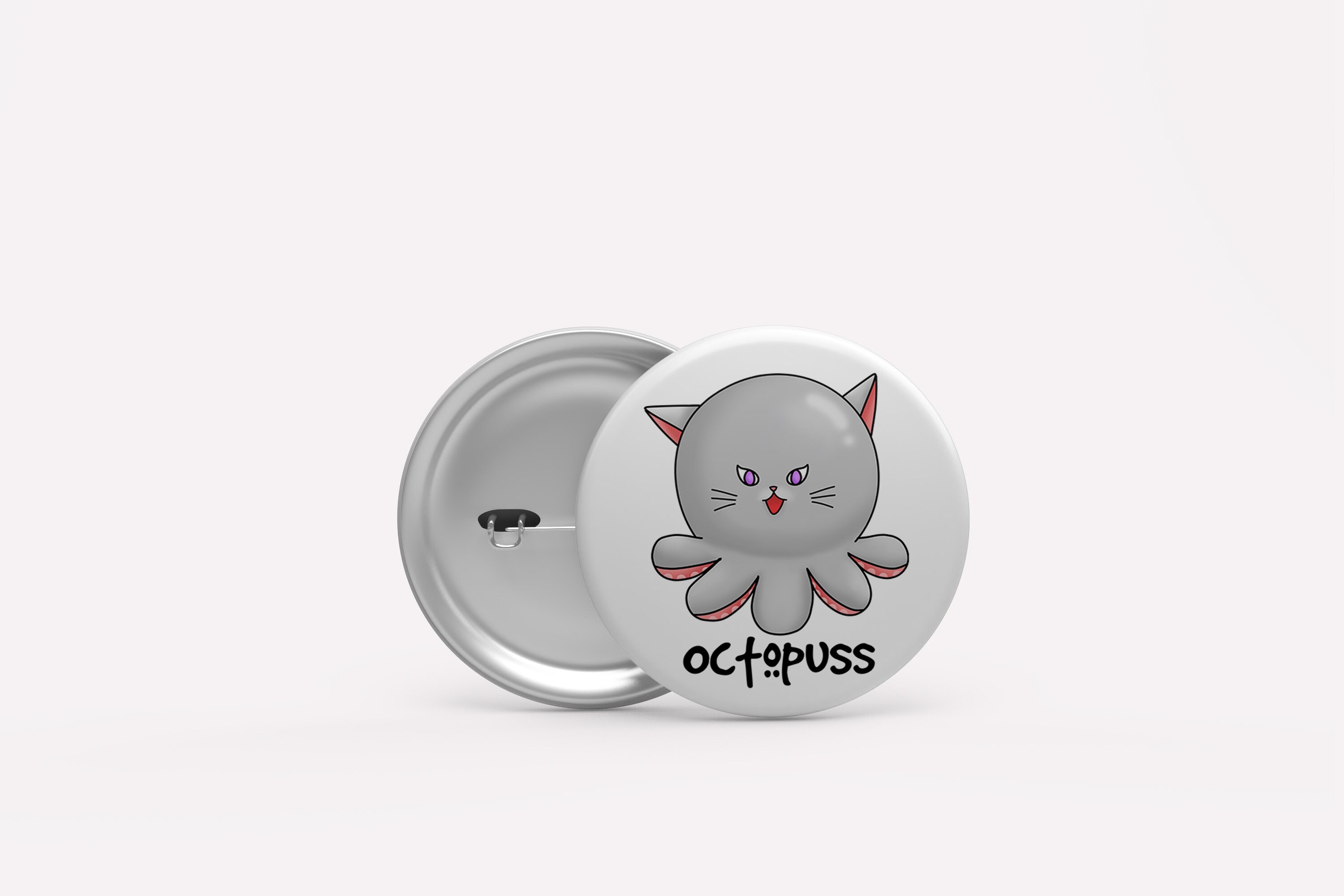 Cat Pun Pins - Set of 20 Buttons or Magnets - 1" or 1.25" Pin Buttons ...