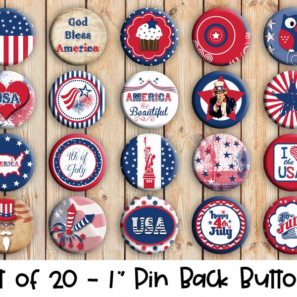 Patriotic Pin - Etsy