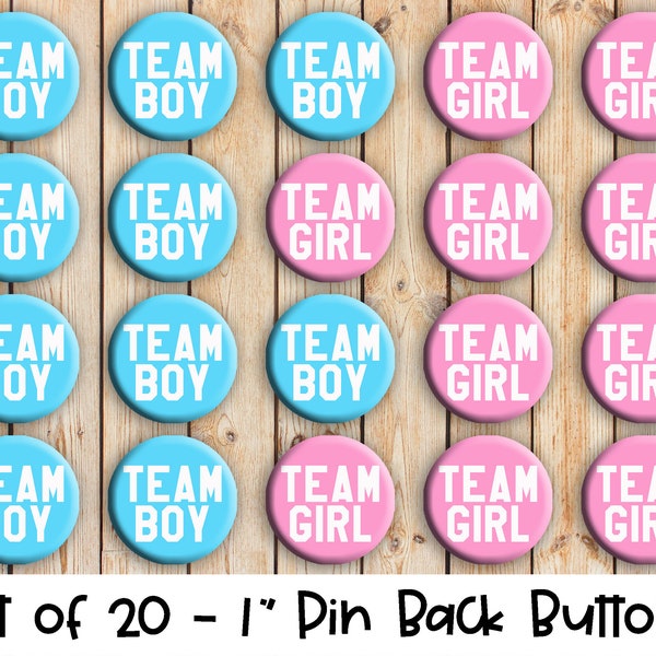 Gender Reveal Badge - Etsy