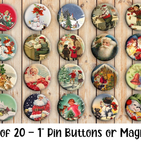 Christmas Buttons - Etsy
