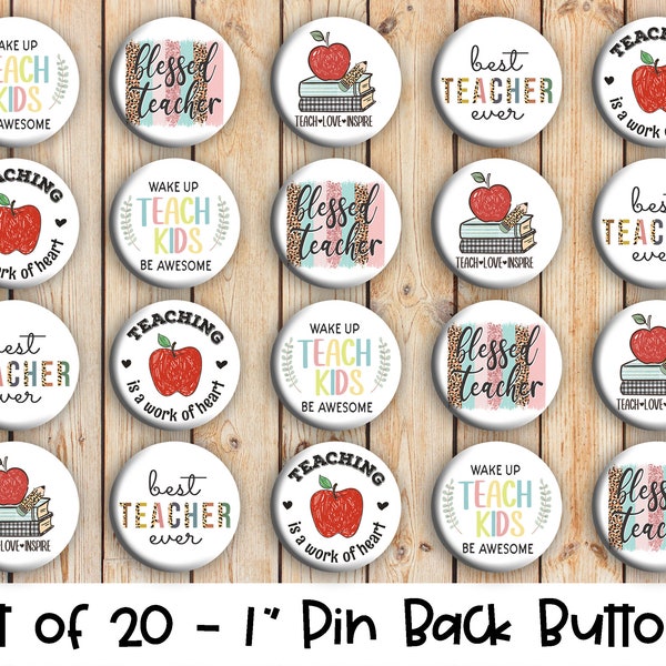 Teacher Pin - Etsy