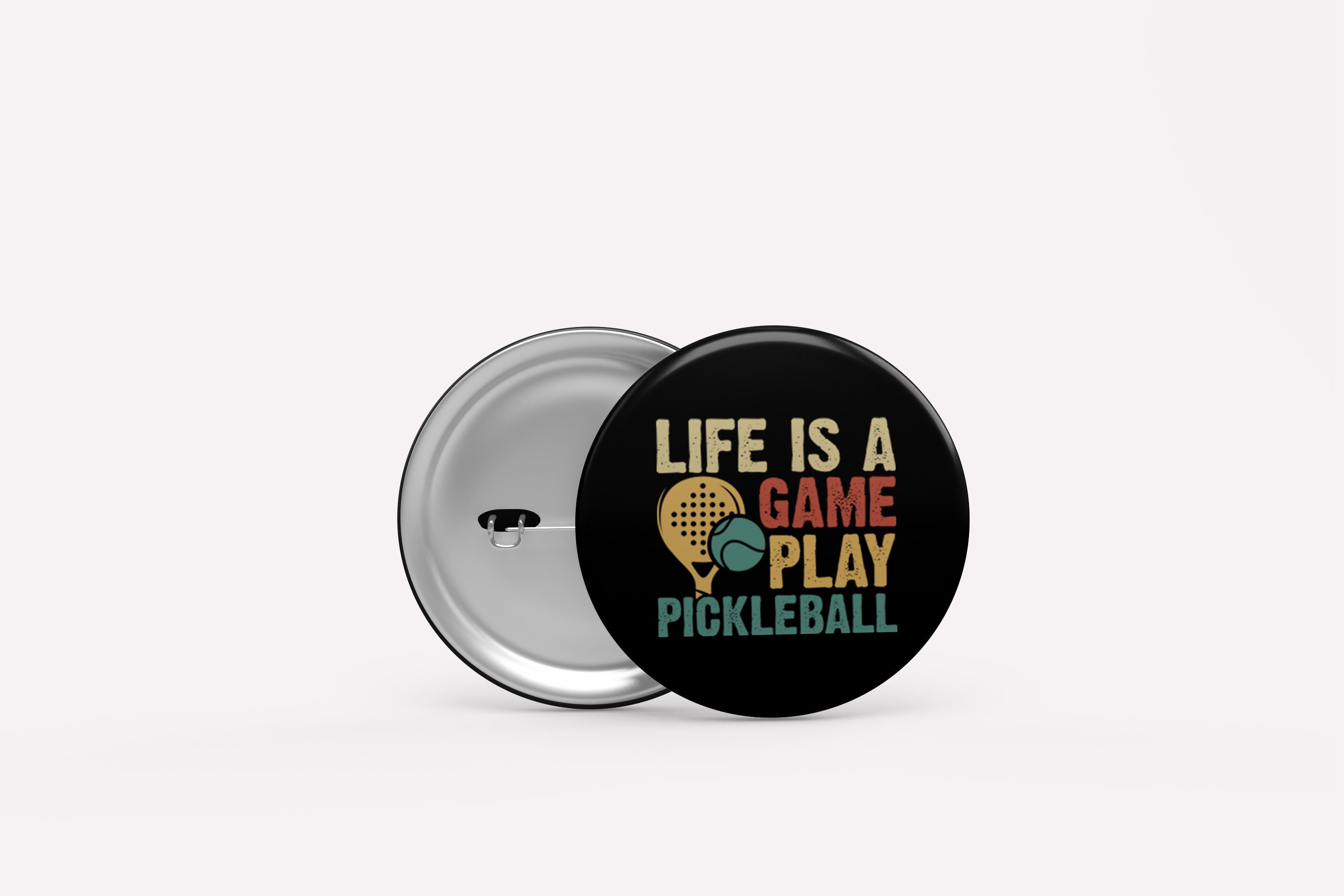 Pickleball Designs - Set of 20 Buttons or Magnets - 1" or 1.25" Pin ...