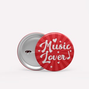 Music Themed Pins - Set of 20 Buttons or Magnets - 1" or 1.25" Pin ...