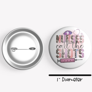 Nursing and Nurse Designs - Set of 20 Buttons or Magnets - 1" or 1.25 ...