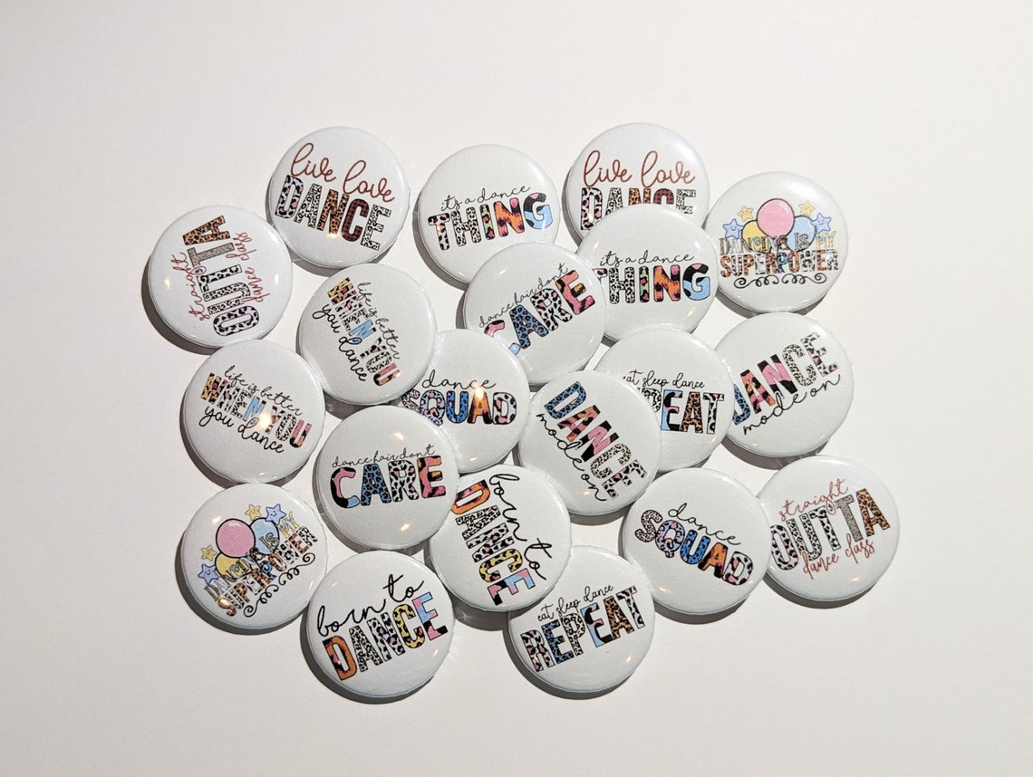 Dance Designs Set of 20 Buttons or Magnets 1 - Etsy