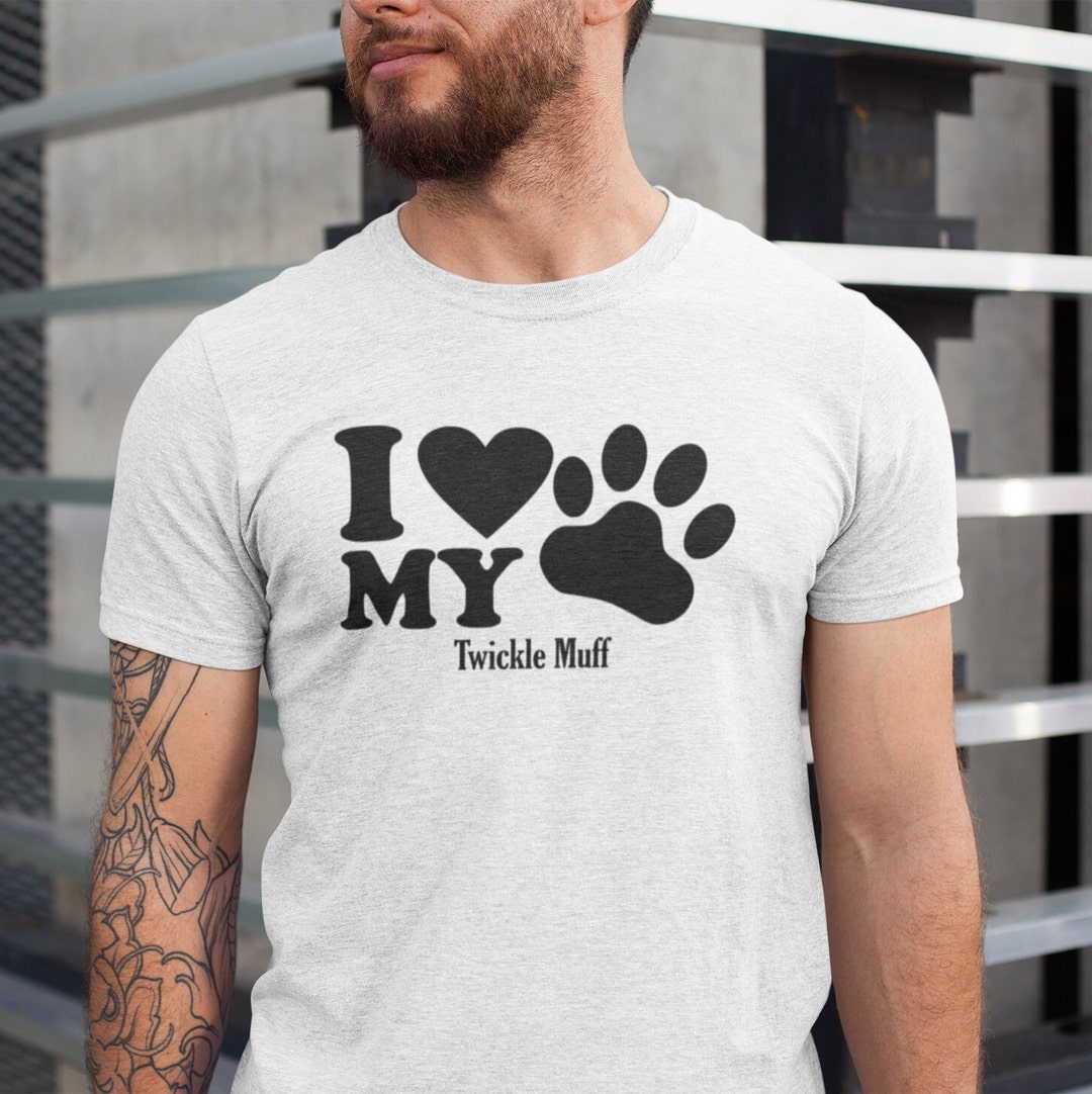 Personalized I Love My Pet Cat Paw Expression Unisex Adult Tee - Etsy