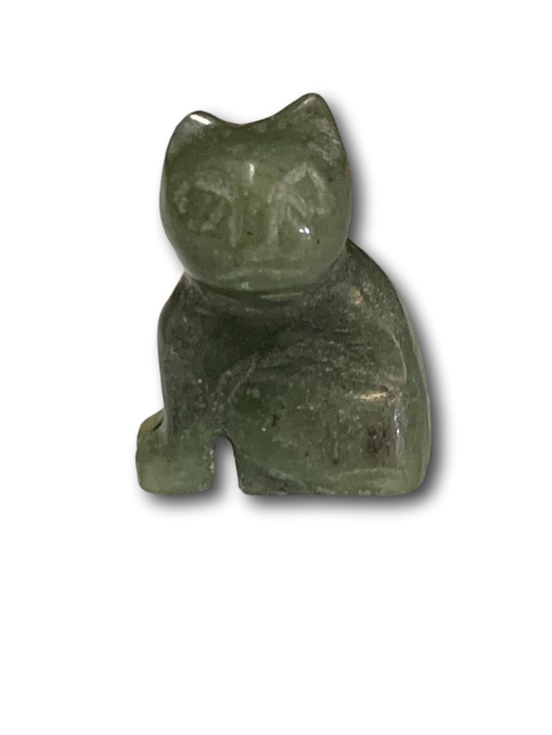 Vintage Jade Carved Cat - Etsy