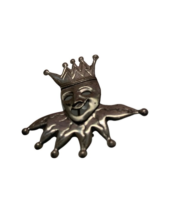 vintage clown jester pin - Gem
