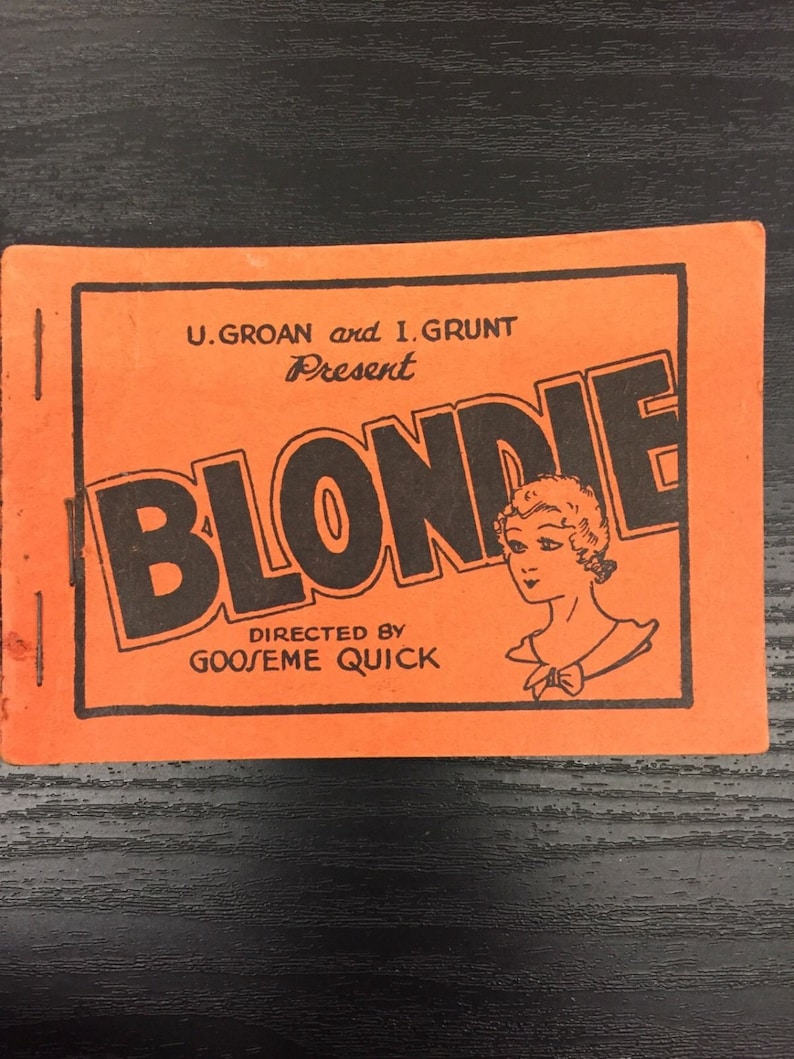 Tijuana Bible Blondie And Dagwood Antique Erotica Cartoon Comic Etsy