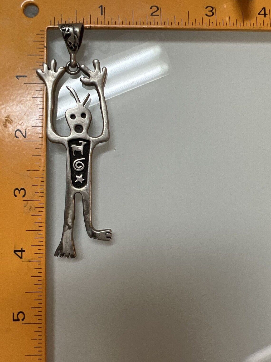 Sterling Silver Creatures Kritters Overlay Pendant Alien Dance Large ...