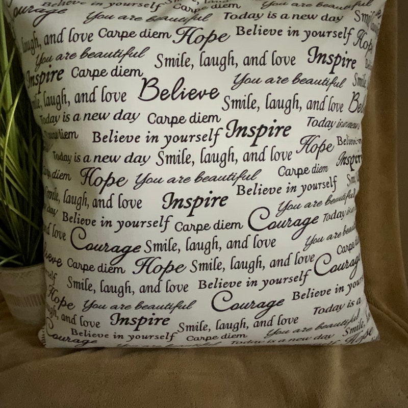Words on Pillows - Etsy