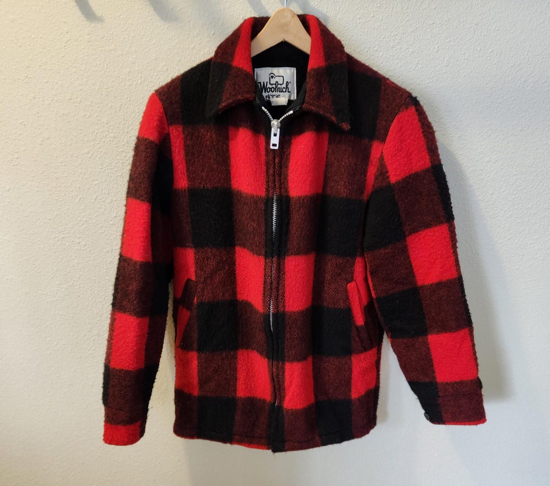 1980s Mens Woolrich Fleece Lined Jacket - Etsy