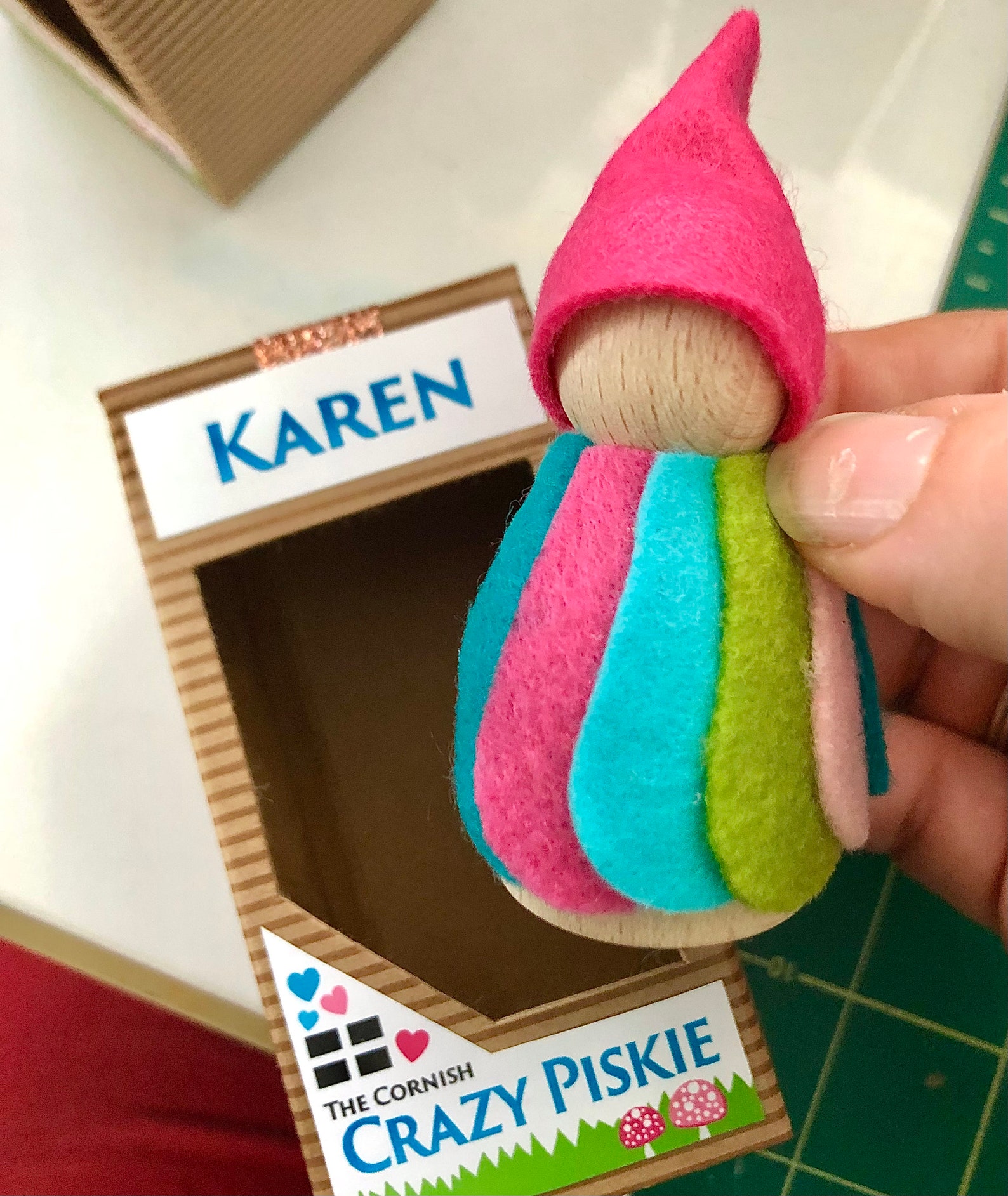 Cornish Piskie Wooden Doll Piskie Figurine Cornish Pixie - Etsy