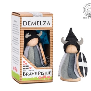 Cornish Piskie, Demelza, Wooden Doll, Piskie Figurine, Cornish Pixie ...