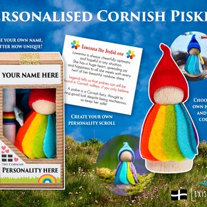 Cornish Piskie, Wooden Doll, Piskie Figurine, Cornish Pixie, Piskie ...