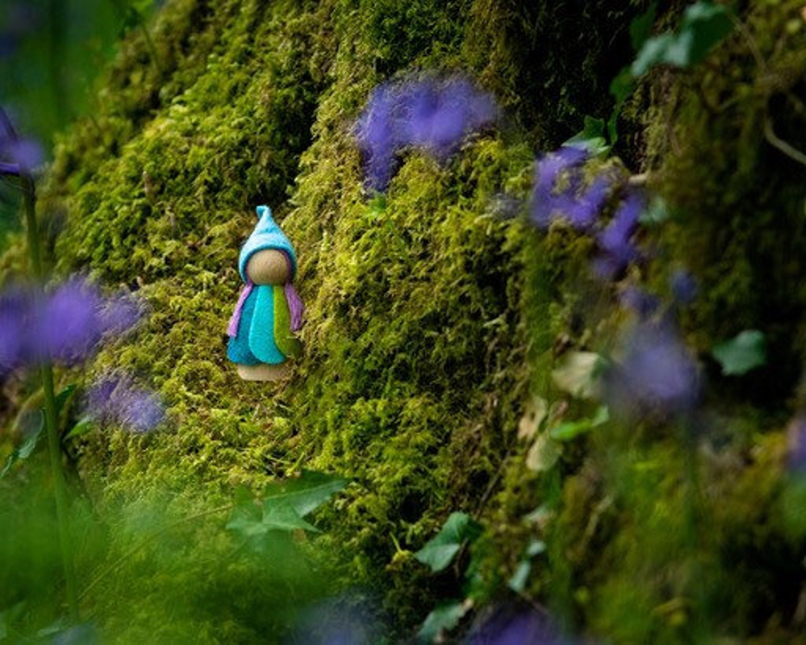 Cornish Piskie Bluebell Wooden Doll Piskie Figurine | Etsy