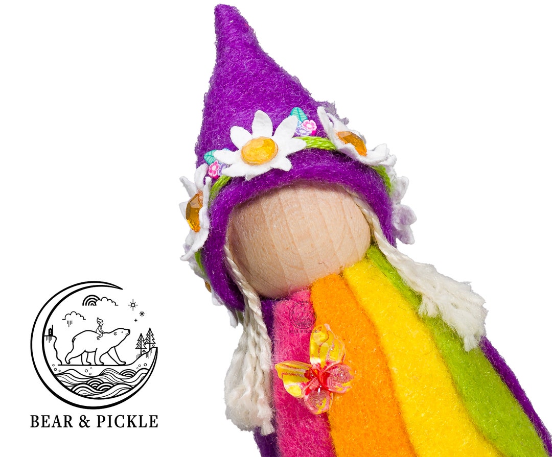 Cornish Piskie, Florence, Wooden Doll, Piskie Figurine, Cornish Pixie ...