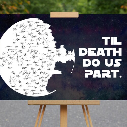 Star Wars Death Star Wedding Guest Book - Etsy