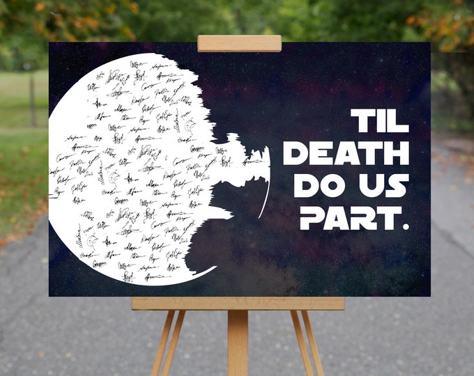 Star Wars Death Star Wedding Guest Book - Etsy