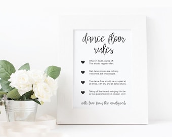 Wedding Dance Sign | Etsy