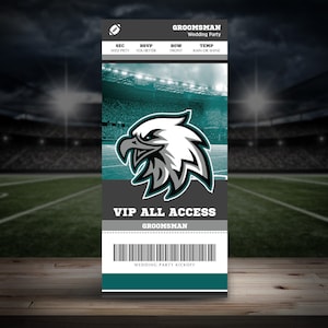 Philadelphia Eagles Groomsmen Ticket Proposal - Etsy