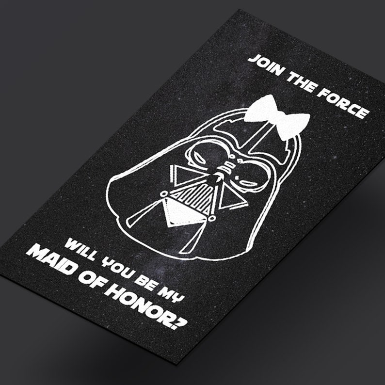 Bridesmaids Proposal Star Wars - Etsy