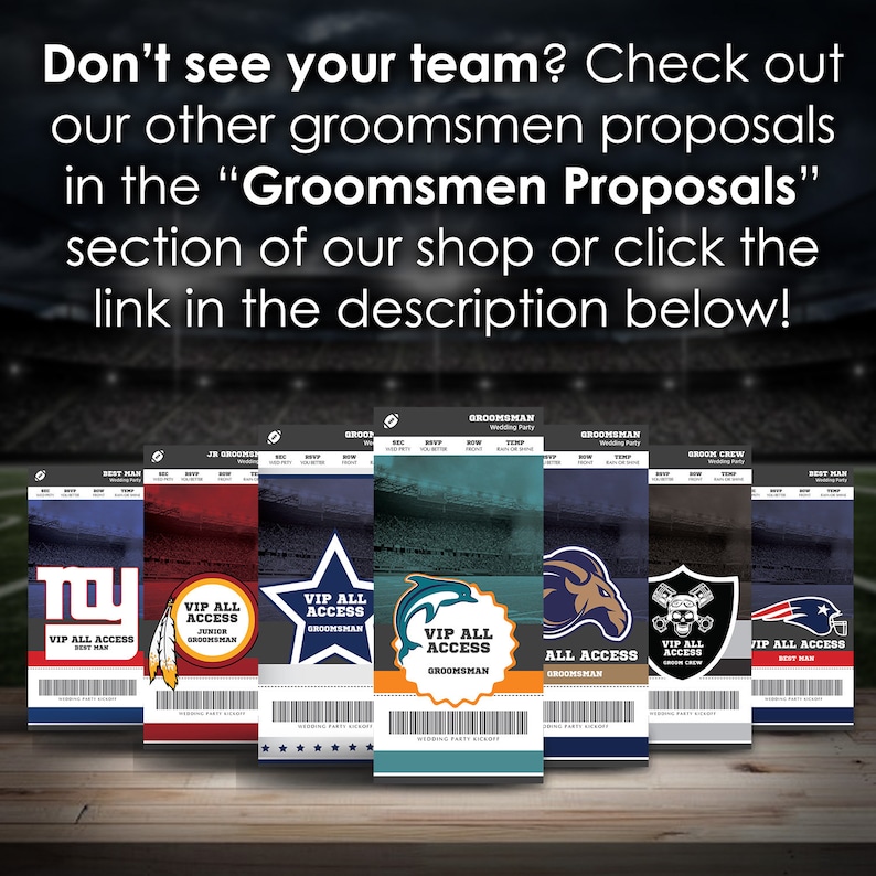 Groomsmen Proposal NFL Football - Etsy