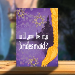 Tangled Rapunzel Bridesmaid Proposal - Etsy