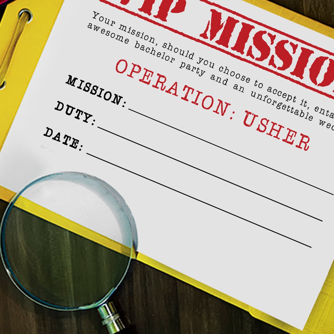 Top Secret Mission Groomsmen Proposal - Etsy