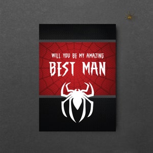 Marvel Spiderman Groomsmen Proposal - Etsy
