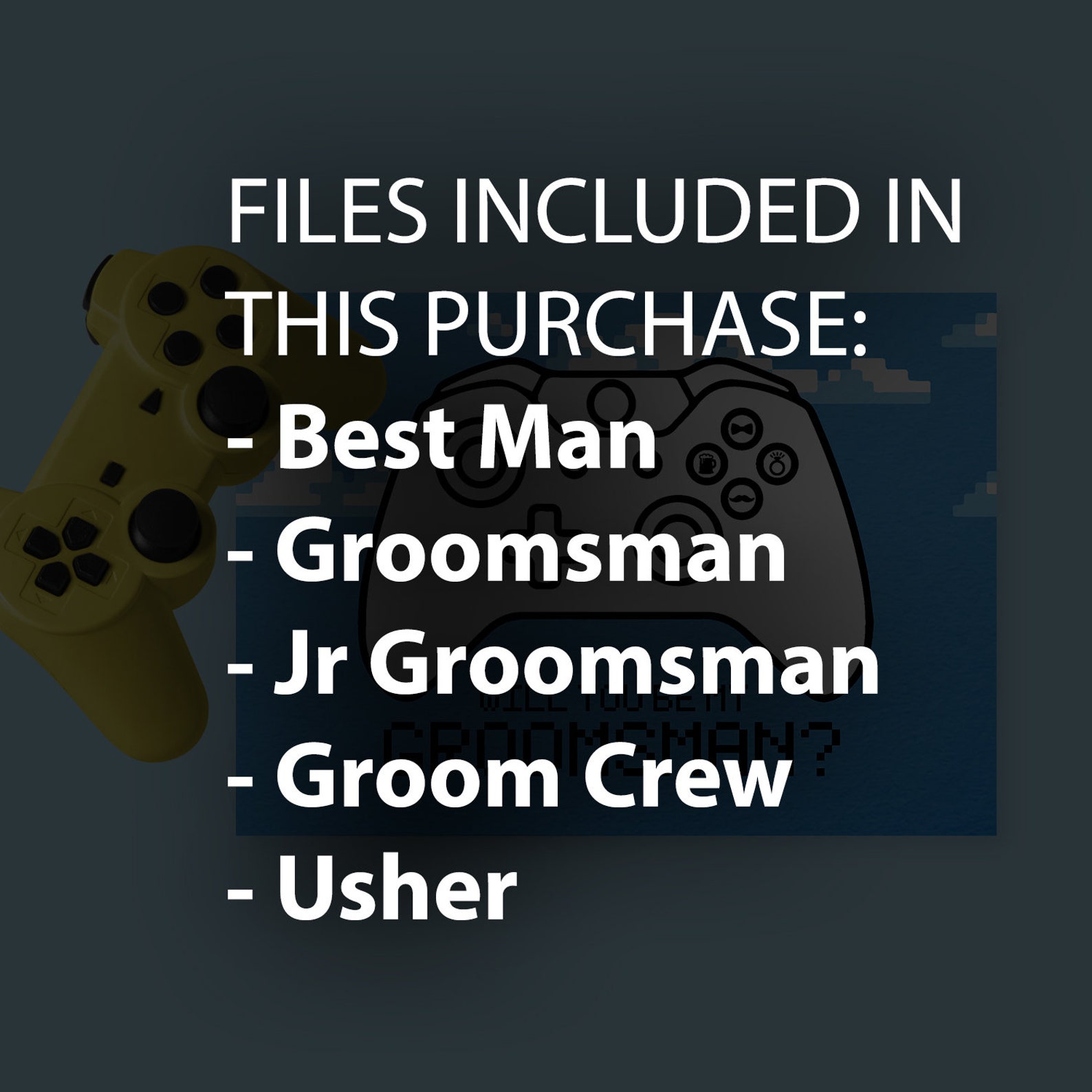 Gamer Groomsmen Proposal Xbox - Etsy