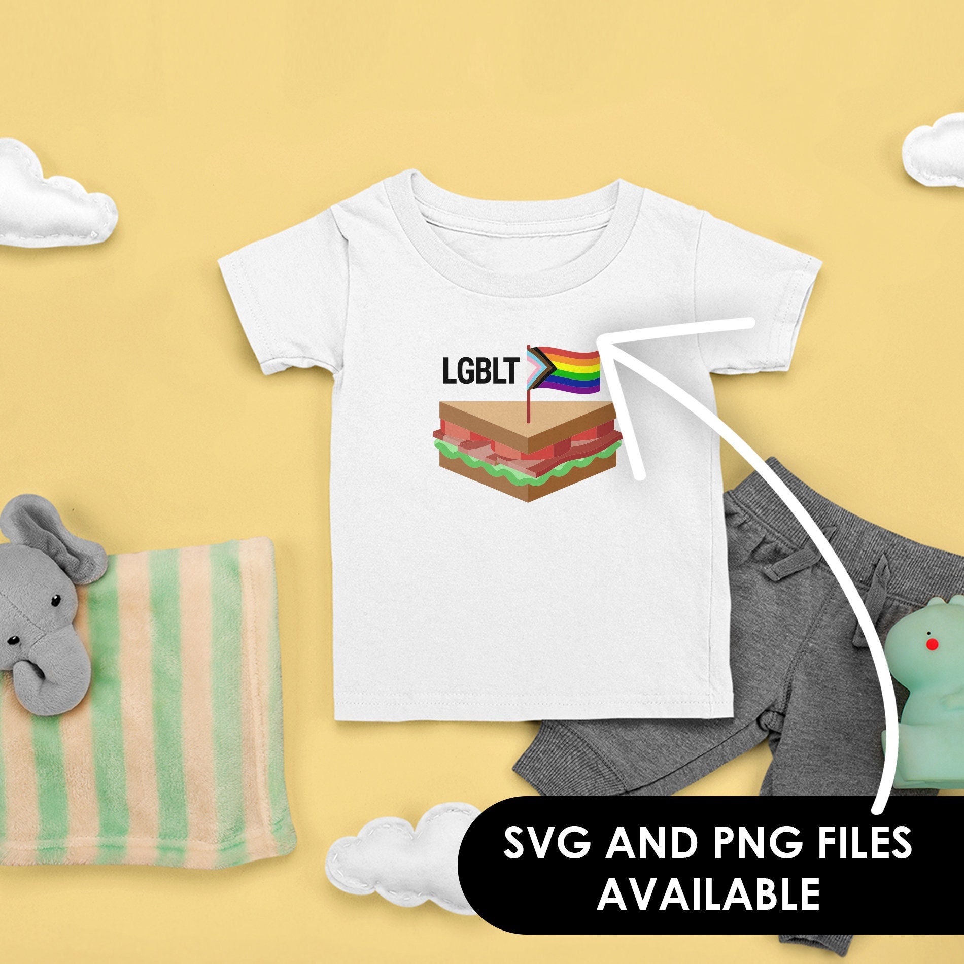 Pride Month LGBTQ LGBLT SVG File Full Color - Etsy