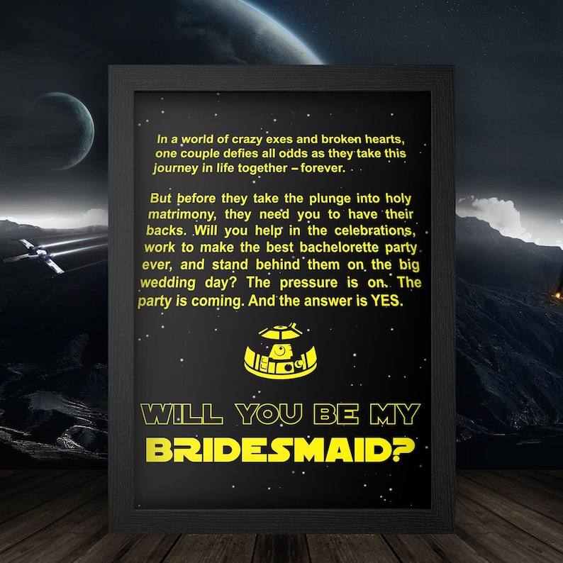 Bridesmaid Proposal Star Wars - Etsy