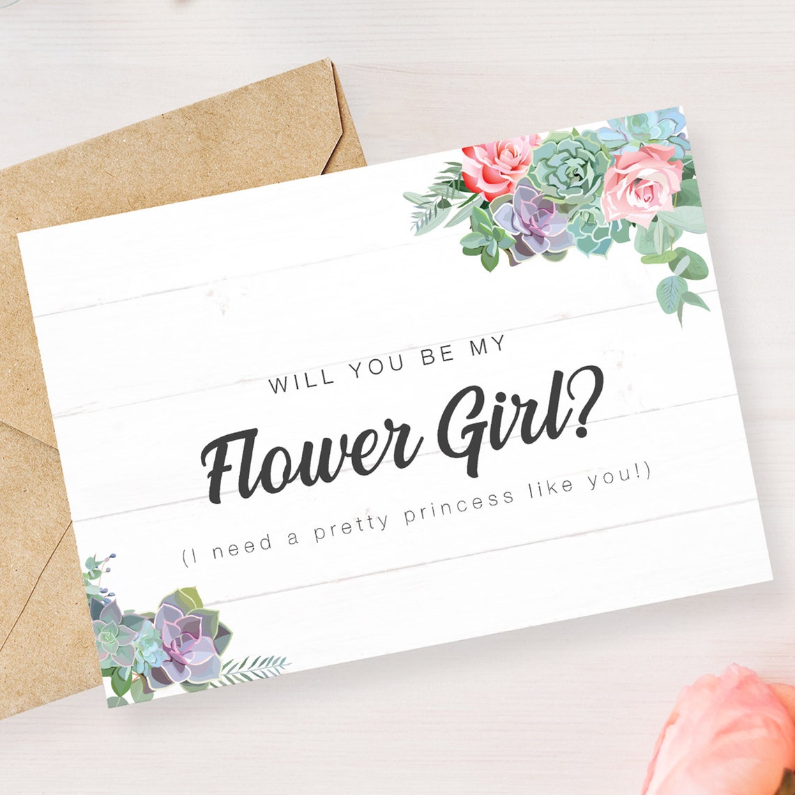 Floral Rustic Bridesmaid Proposal | Etsy