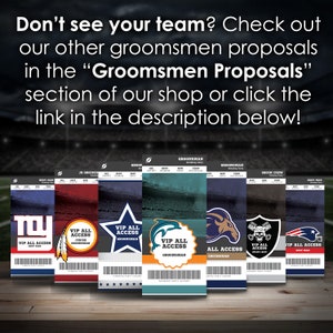 Philadelphia Eagles Groomsmen Ticket Proposal - Etsy