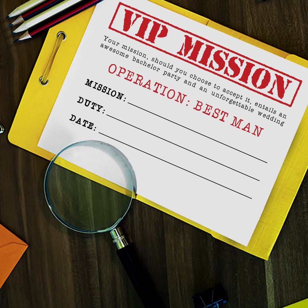 Top Secret Mission Groomsmen Proposal - Etsy