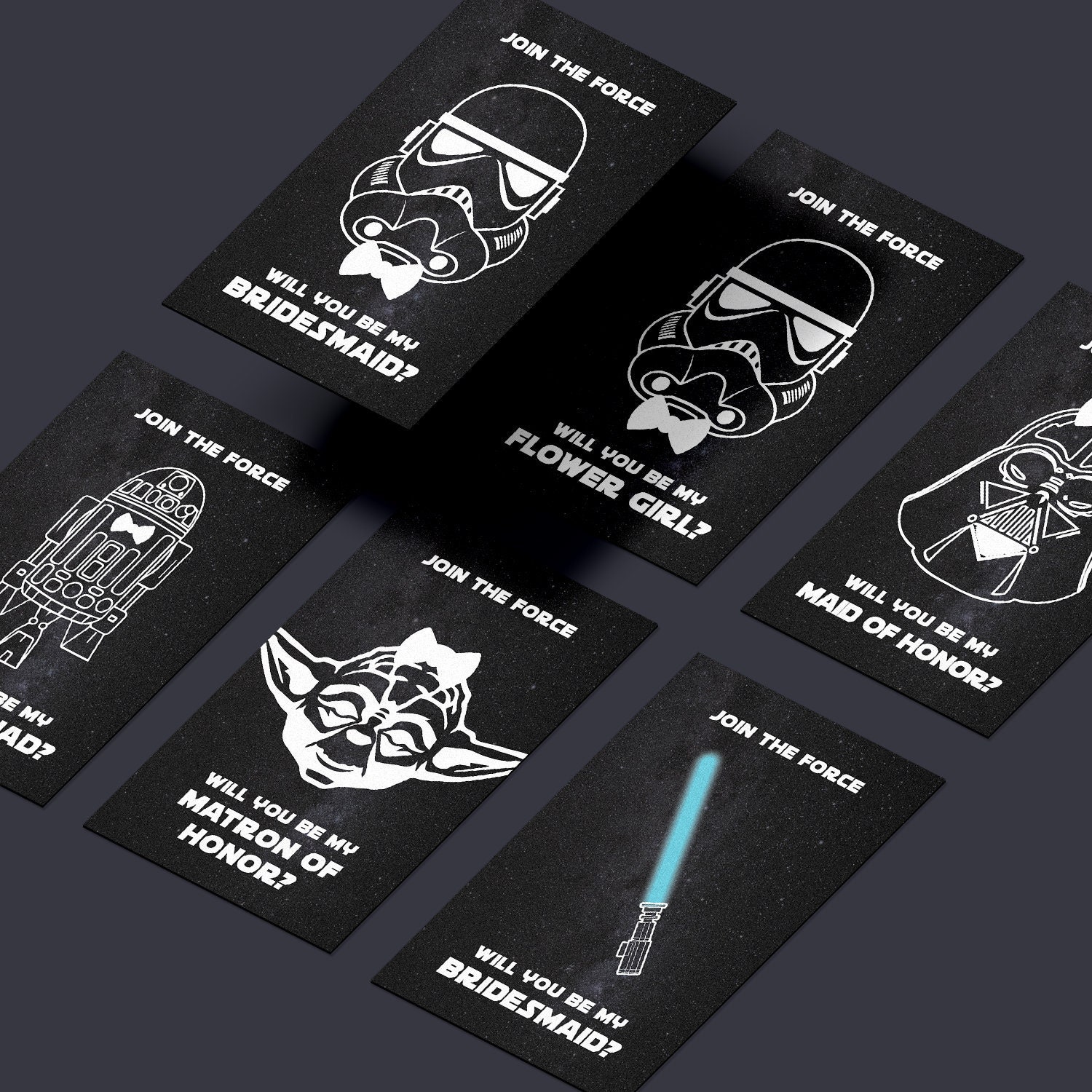 Bridesmaids Proposal Star Wars | Etsy