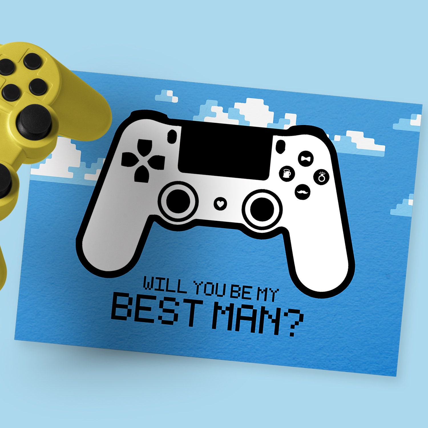 Gamer Groomsmen Proposal Playstation - Etsy