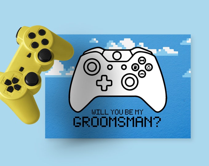 Gamer Groomsmen Proposal Xbox - Etsy