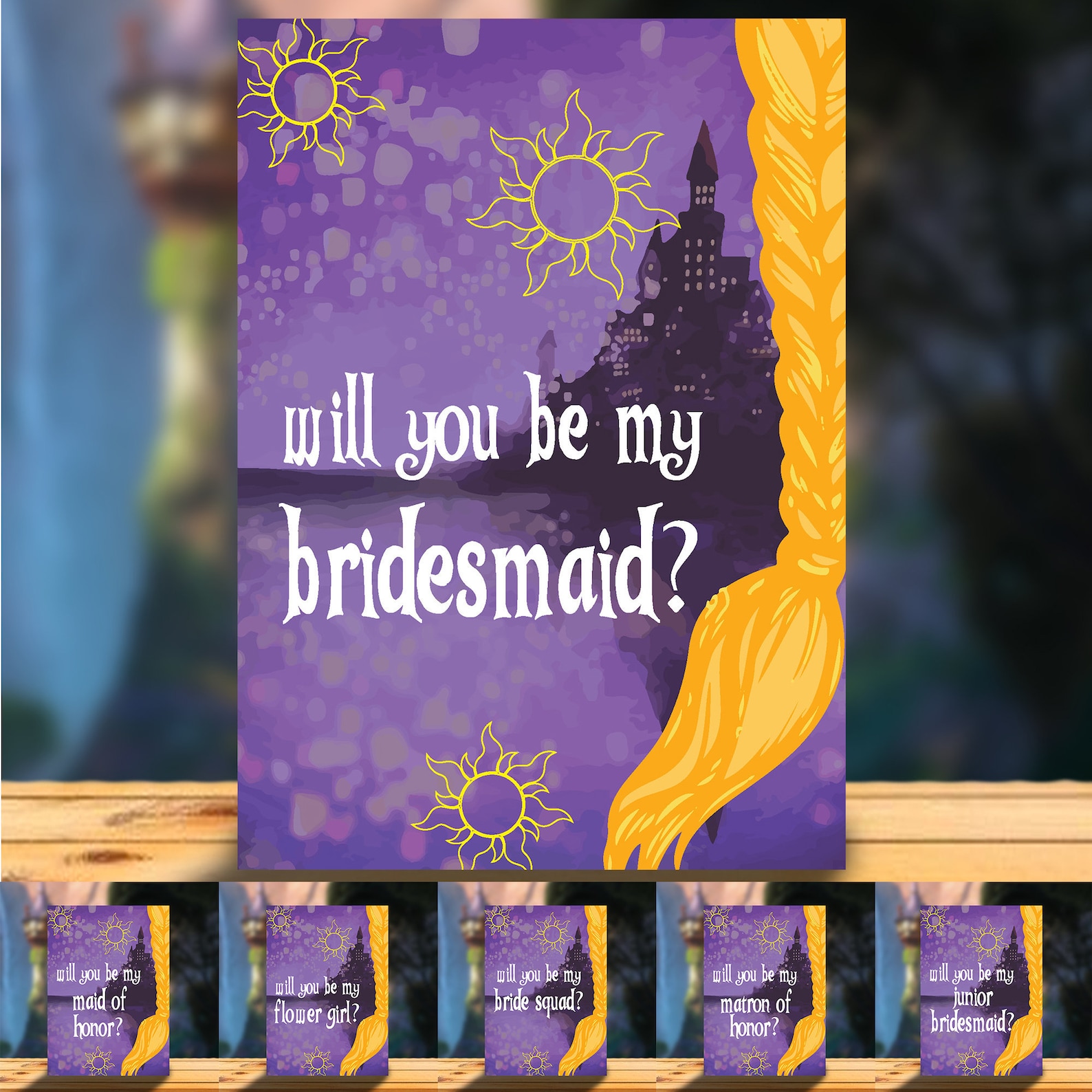 Tangled Rapunzel Bridesmaid Proposal | Etsy
