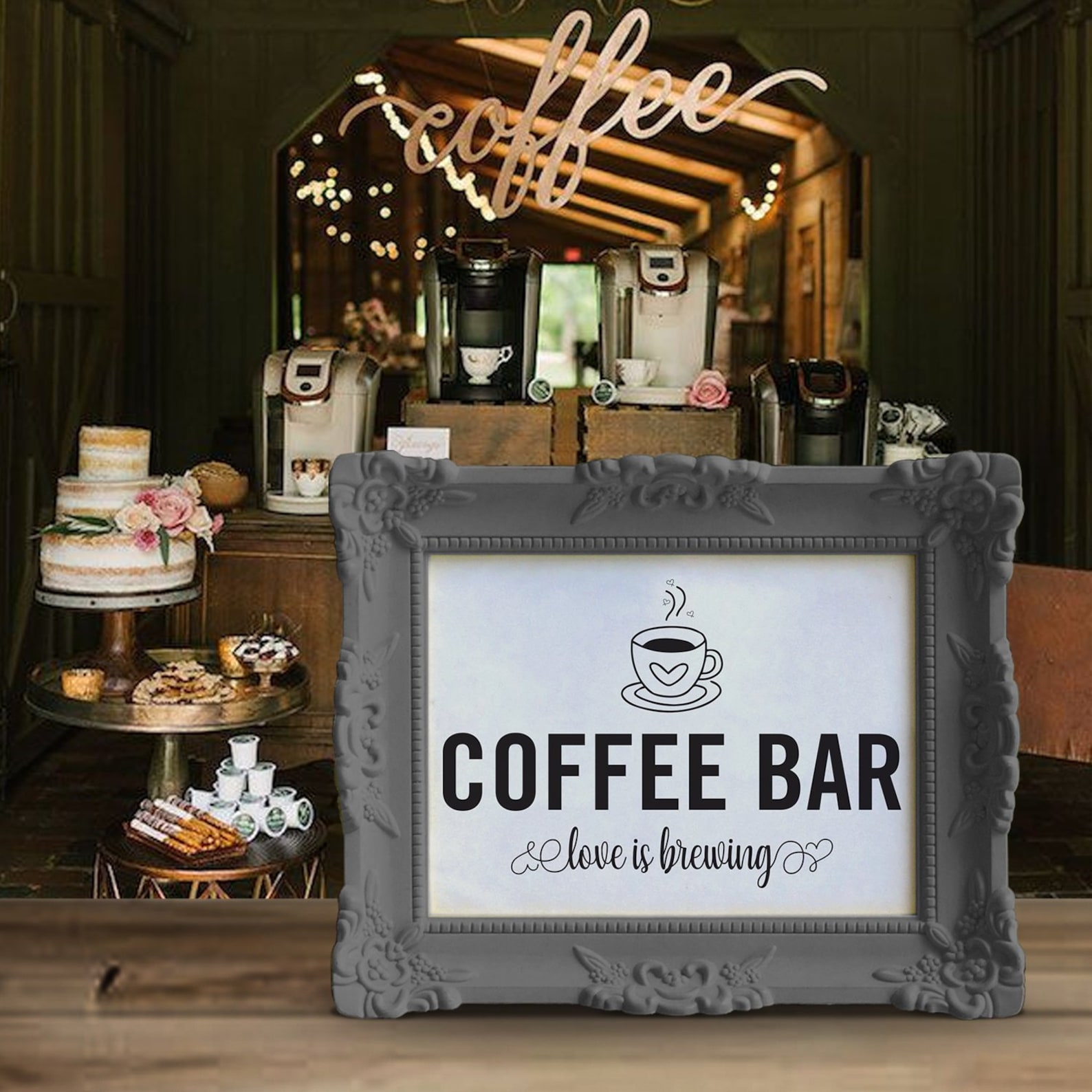 Coffee Bar Station Sign - Etsy